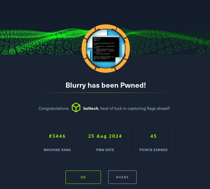 Blurry HTB Walkthrough. Welcome to another Hack the Box… | by Isiaq ...