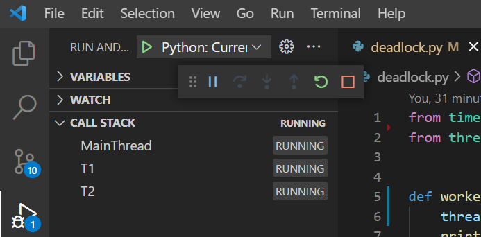 How to debug deadlocks in Python programs with Visual Studio Code | by ...