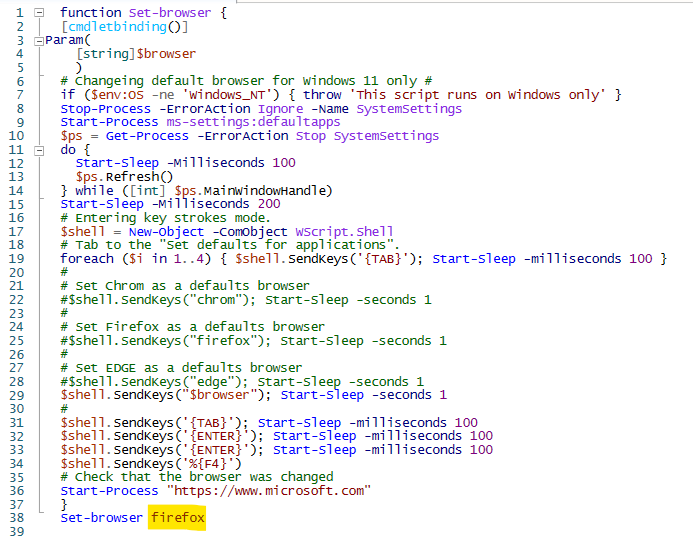 Changing the default browser in Windows 11 using a PowerShell script. | by Tzahi Kolber | Medium