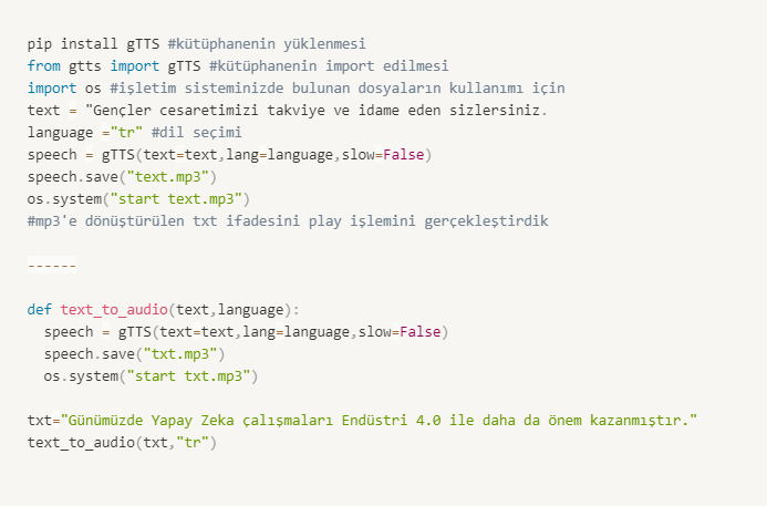 gTTS (Google Text-to-Speech) - Onur Yozcu - Medium