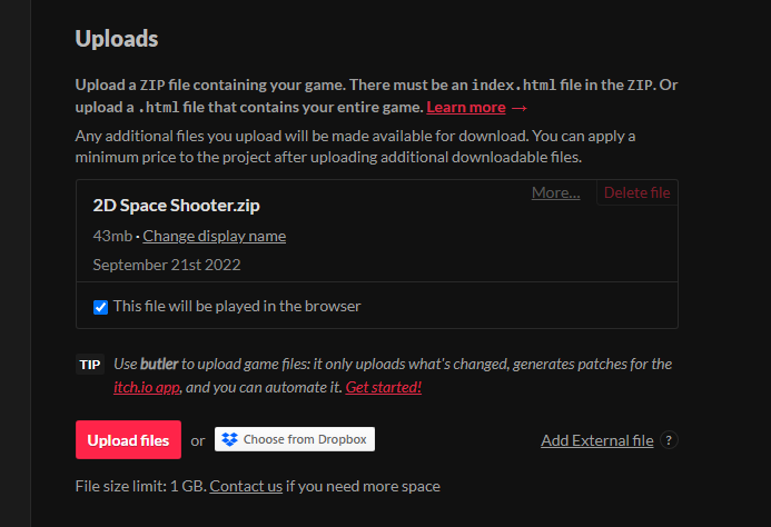Day 46: Itch.io WebGL Deployment - Elvyn Leviste - Medium