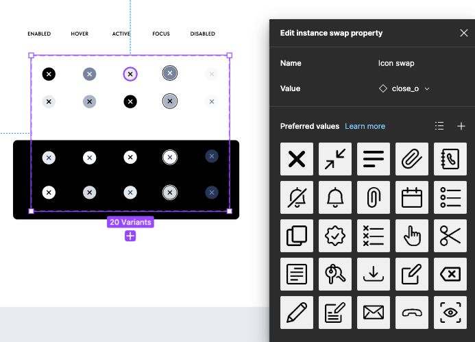 How to resolve the Figma issue of keeping the defined color on a variant when swapping an ...
