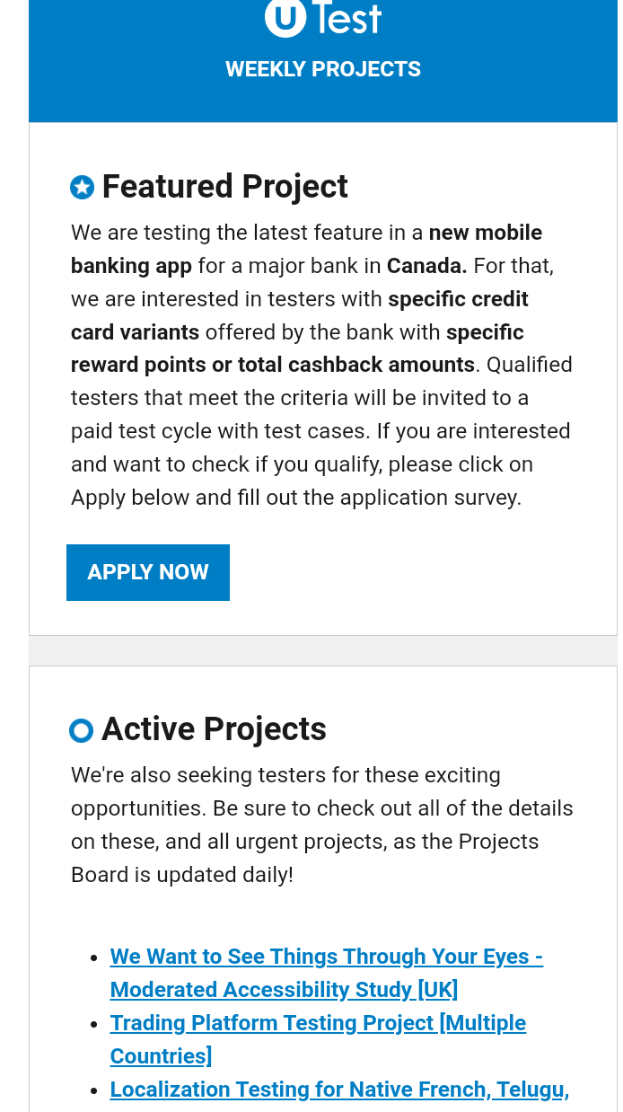 UTEST LOOKING FOR TESTERS NOW !!!!👆👆👆 | by BMoney&Co | Medium