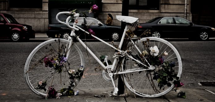 Ghost Bikes. A very short story.. A short short story | by Kevin Frank ...