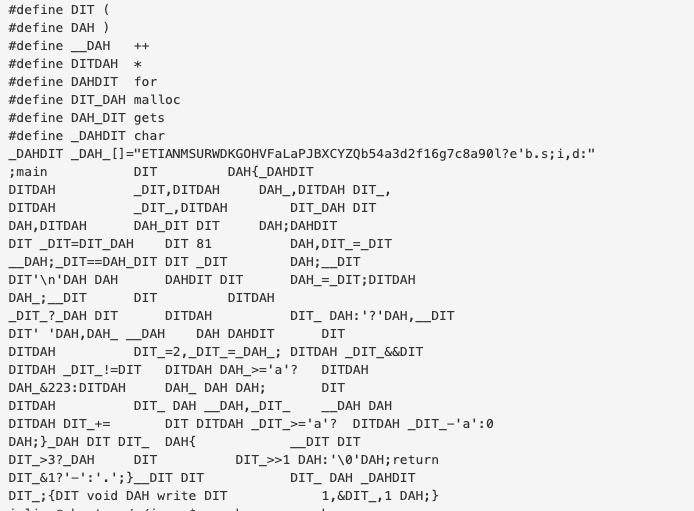 Worst abuse of the C preprocessor (IOCCC winner, 1986) | by Juan Ocampo ...