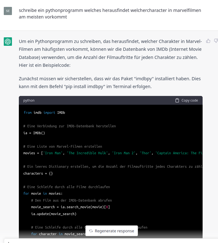 Programmieren lernen mit ChatGPT — Vertrauen ist gut, Kontrolle ist ...