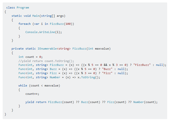 Fizzbuzz Classic programmer question | by Frank Kerrigan | Medium