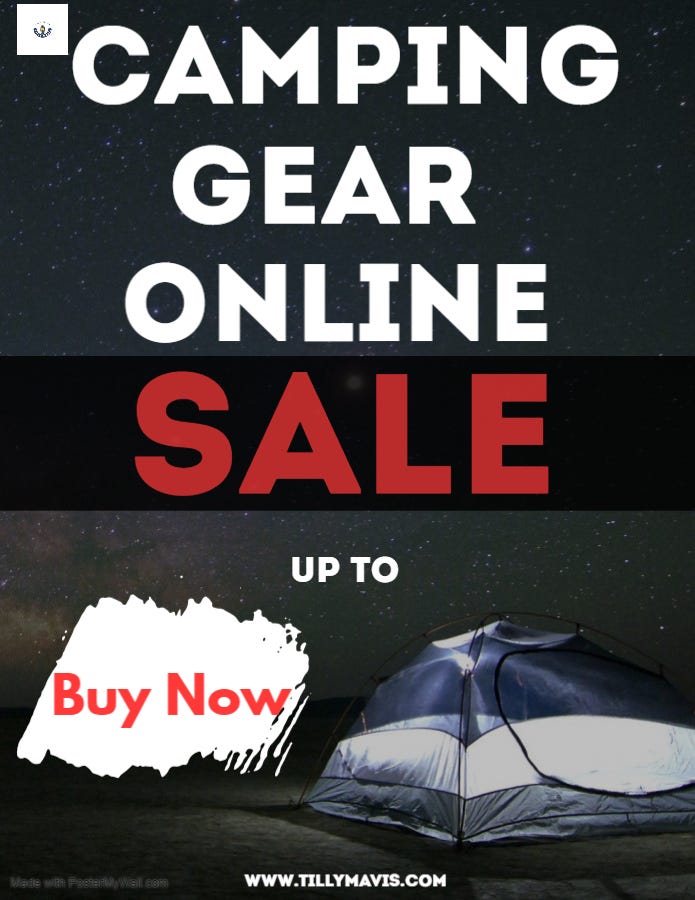 Sale On Camping Gear Online | Tillymavis - Tilly Mavis - Medium