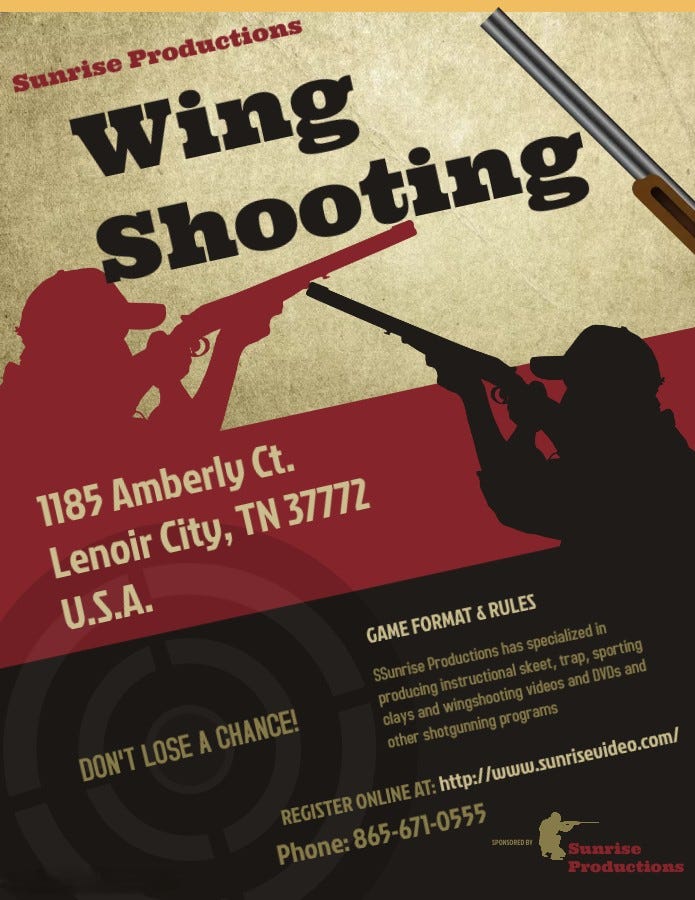 Wing Shooting DVD. Wing Shooting DVD | by sunrise Video | Oct, 2023 ...