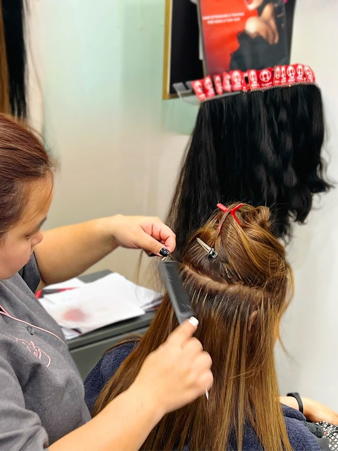 Salon for Hair Extensions Dubai - Marina Hair Extensions Dubai - Medium