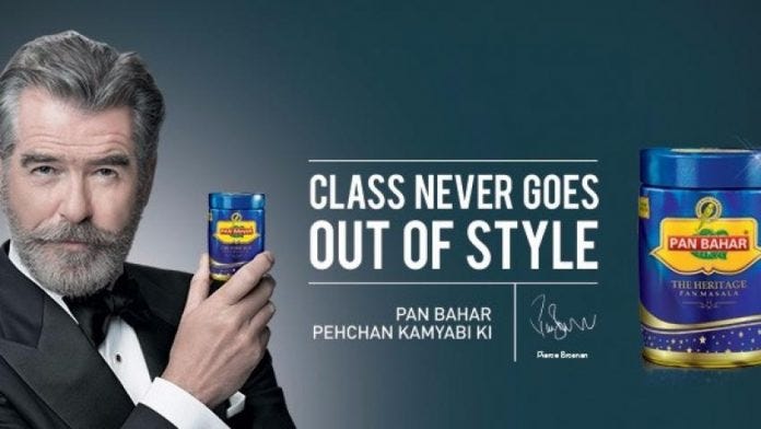 Pierce Brosnan Says He Was Cheated By The Paan Masala Brand Pan Bahar ...
