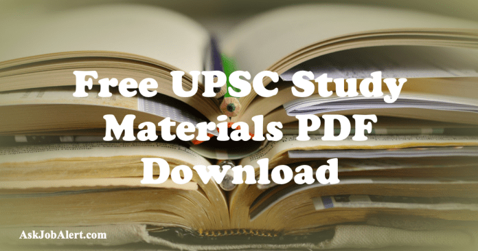 Free UPSC Study Materials PDF Download | by FreeJobApply com | Medium