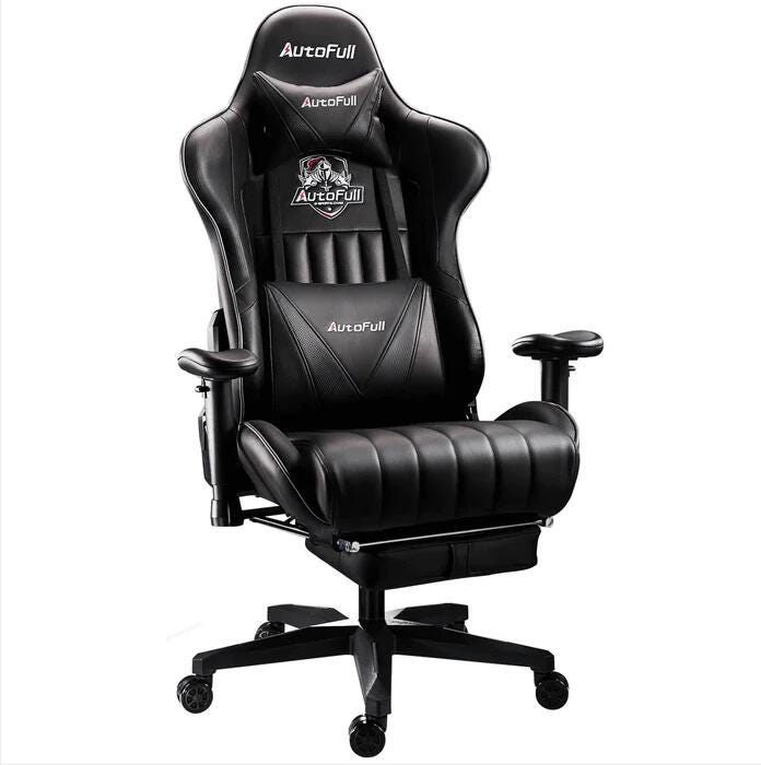 AUTOFULL ERGONOMIC GAMING CHAIR, ADVANCED(BLACK) - autofull - Medium