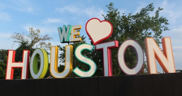 We Love Houston Sign. We Love Houston Sign: A Beloved… | by OT BB | Medium