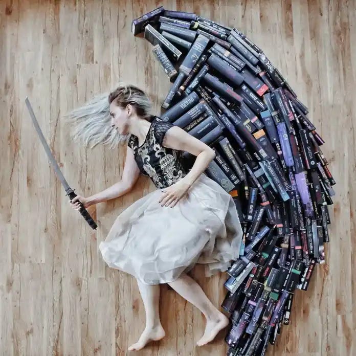 This Girl Builds Her Imaginary Worlds With Her Books | by Thinksogood ...