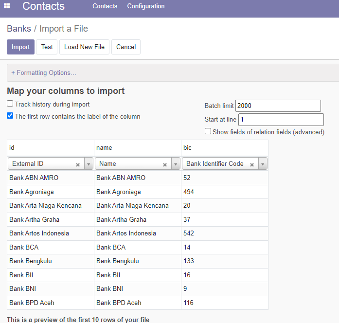 Odoo 14 — Import Master Data part 2: Bank - Aryo Wirapradana - Medium