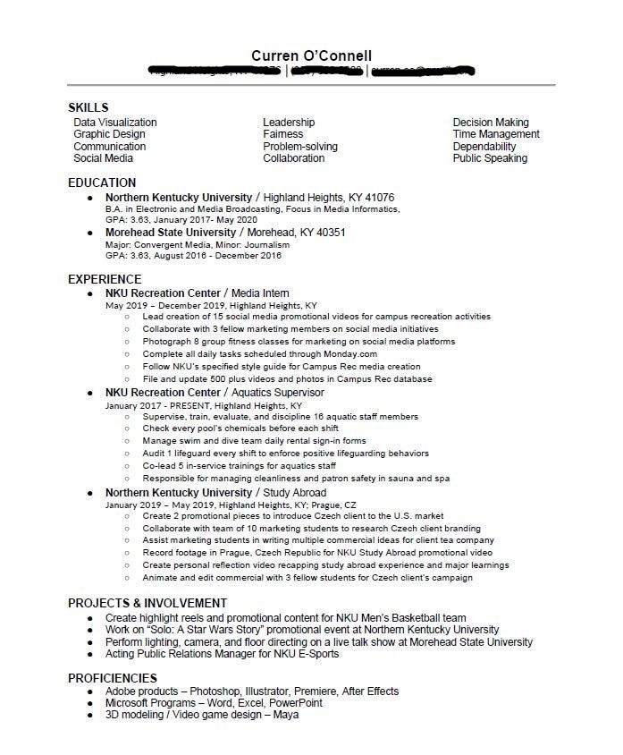 Resume Updated!. I finally finished updating my resume… | by Curren ...