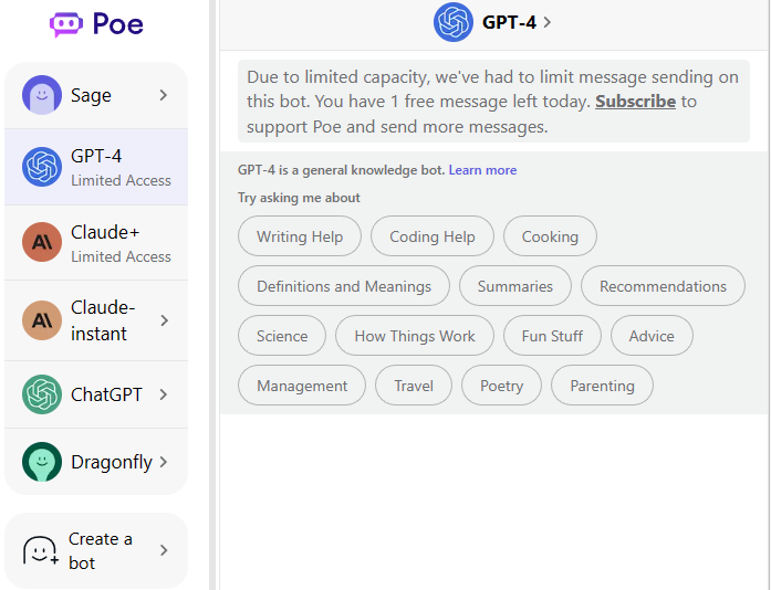 POE’s AI Stands Out with New Feature: Making Your Own ChatBots Using ...