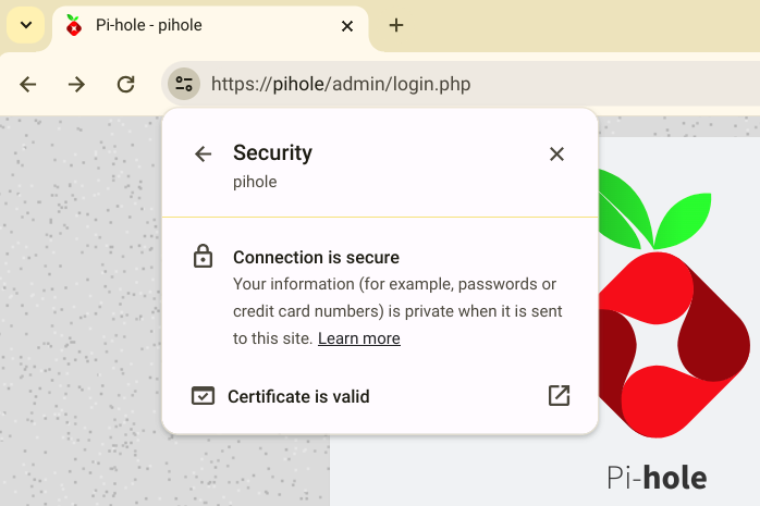 Pi-hole Admin with HTTPS. How I configured the Pi-hole web admin… | by Mitchell Etter | Medium
