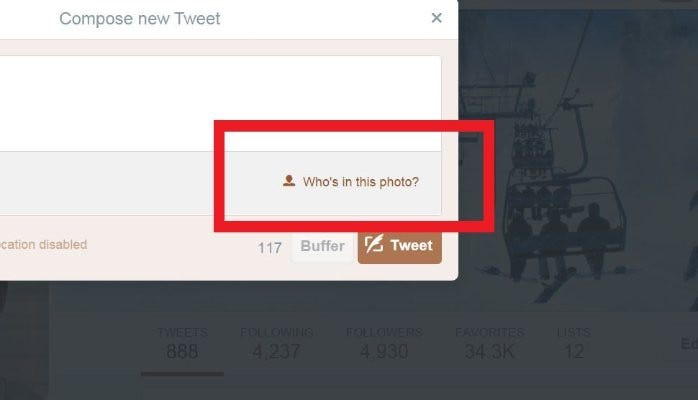 A Twitter Secret in Plain Sight. It’s simple. Use the photo tagging ...