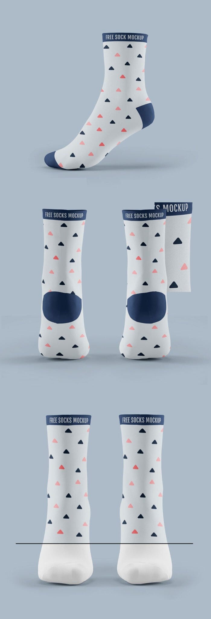 483+ Free Download Awasome Pair Crew Socks Mockup — Front View Ideas ...