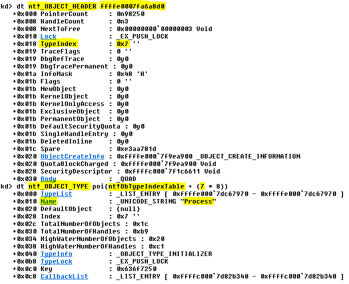 A Light on Windows 10's “OBJECT_HEADER->TypeIndex” | by 𝕋𝔸ℕ𝔾𝕆 | Medium