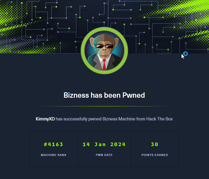 Bizness Writeup HTB | by Kimmy | Medium