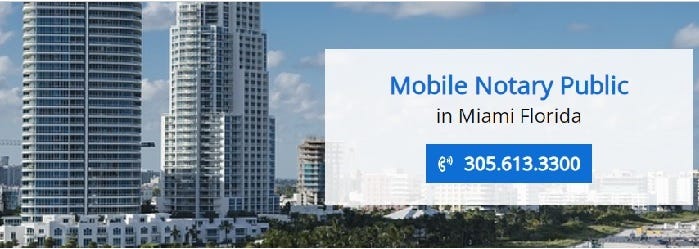 Mobile Notary Public Services Miami FL | by Mobilenotarymiamiflorida ...