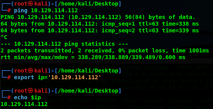 HTB appointment walkthrough. Before we start, let’s ping the server ...