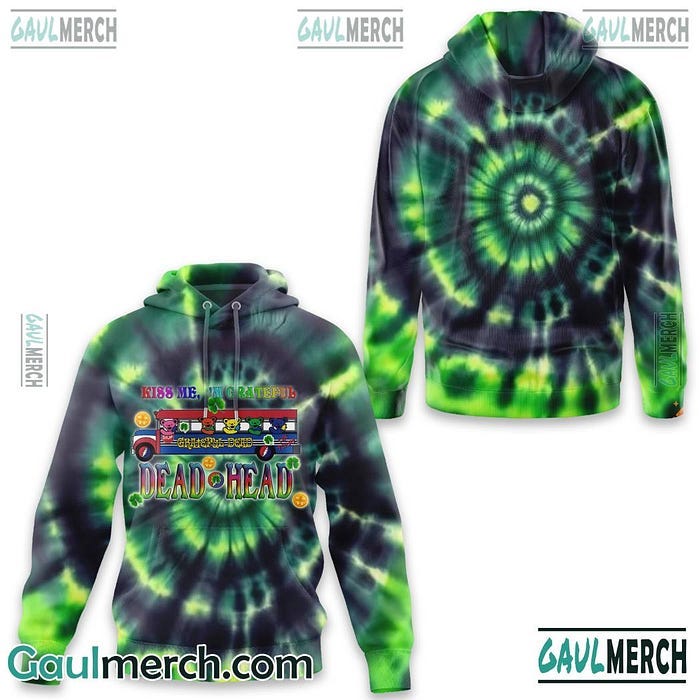 Celebrate Tie-Dye and Deadhead The Grateful Dead Bears Bus Kiss Me Tee ...