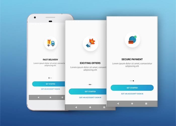Design an easy, simple, elegant onboarding screen in Android using ...