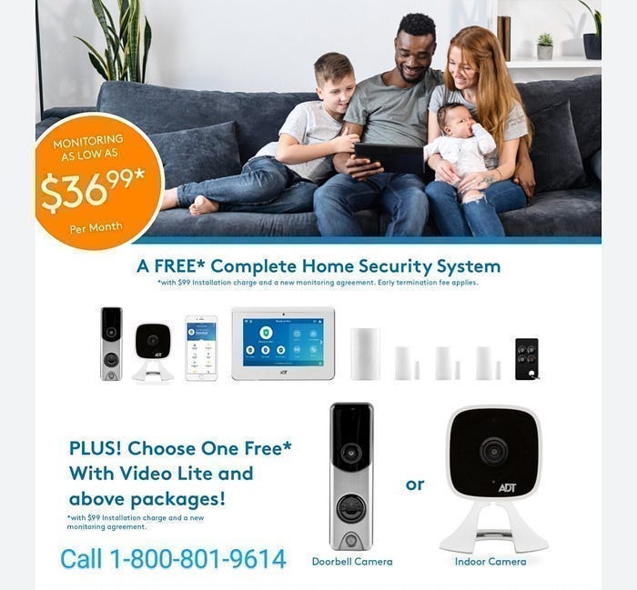 ADT Home Security Burglar Alarms | (800) 801–9614 | Jewett, TX | by ADT ...