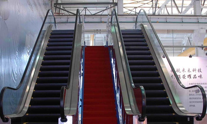 The Escalator. A short story by Michael Thompson, from… | by dymaxicon ...