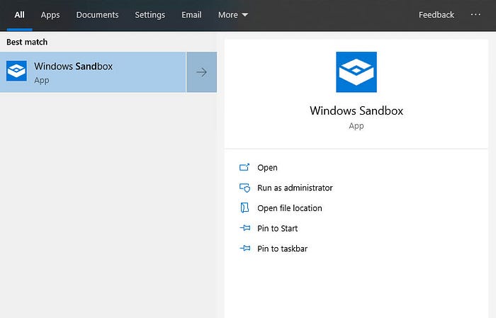 Windows SandBox Kurulumu - Onur KILIÇ