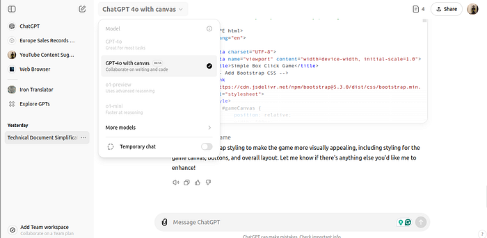 ChatGPT Canvas: A Game-Changer for Writers and Coders | HackerNoon