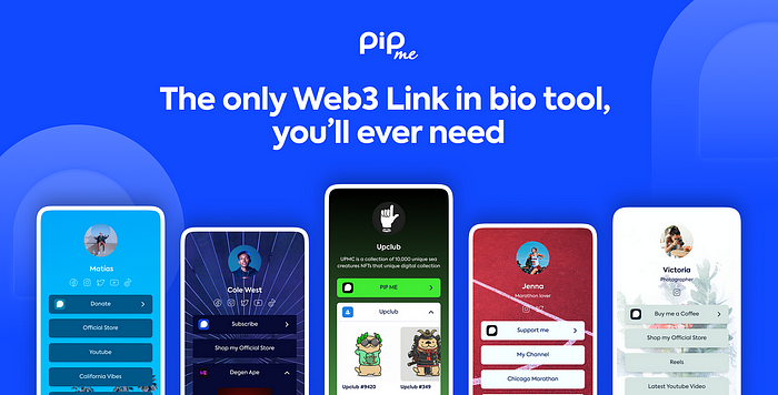 [PIP.ME] The only Web3 Link in bio tool | by PIP | Getpip | Medium
