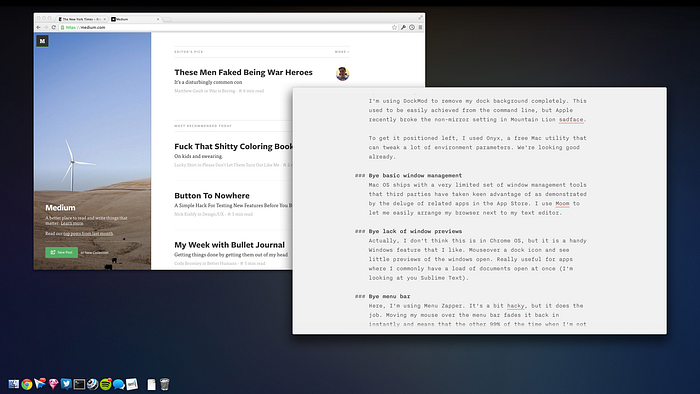 A really minimal desktop. Get them Chrome OS feels on your Macbox | by ...