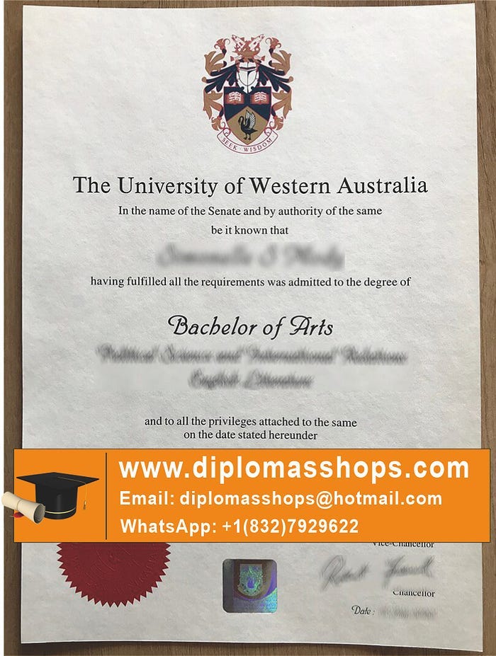 University of Western Australia diploma/University of Western Australia ...