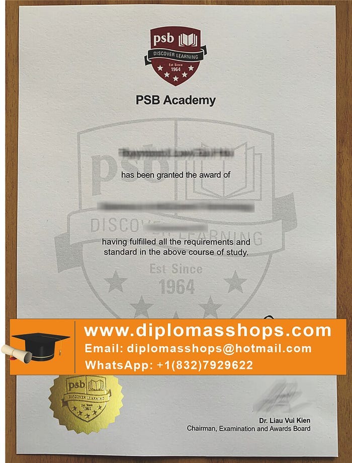 PSB Academy Diploma/PSB Academy Degree | by Musel Navar | May, 2024 | Medium