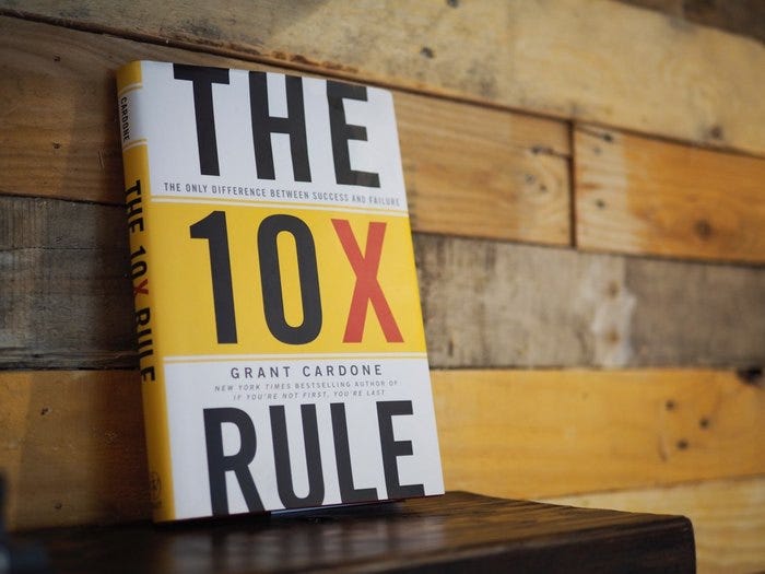 Book Review #30: ‘THE 10X RULE’ by Grant Cardone | by Sneha Arora | Medium