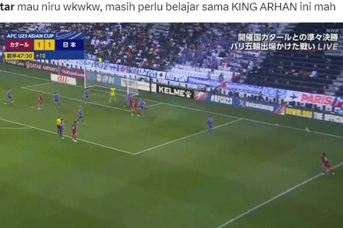 Piala Asia U-23 2024 — Pemain Qatar Copy Paste Lemparan Maut Pratama Arhan, Hasilnya Malah ...