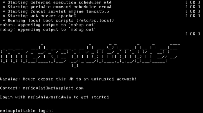 Metasploitable 2 Lab Setup