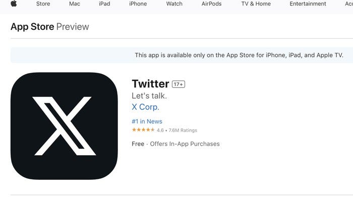 Twitter Tak Ganti Nama Jadi X di AppStore, Ini Sebabnya | by yoan faneetha | Jul, 2023 | Medium