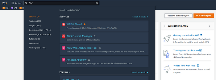learning about AWS Web Application Firewall(WAF) configuration for ...