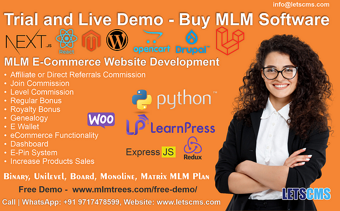 LETSCMS MLM eCommerce Website Development Company | Full Customizations ...