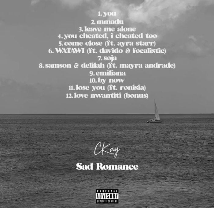 CKay Releases Tracklist For Debut Album ‘Sad Romance’ (See Full ...