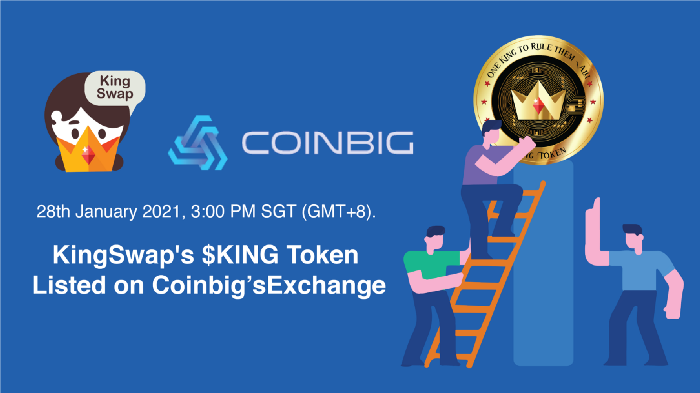 Token $ KING da KingSwap listado na Coinbig Exchange - Joao Vitor Silva ...