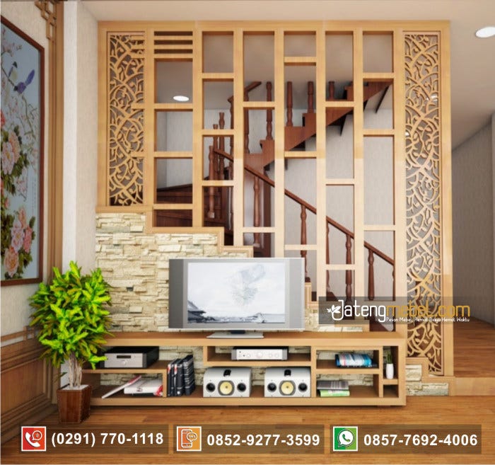 Partisi Penutup Ruangan Minimalis Model Tangga Ukiran Modern | by ...