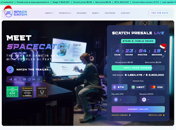 SpaceCatch is a next-generation AR game driven by complex artificial ...