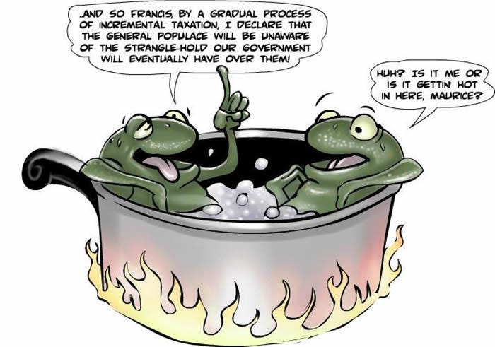 The metaphors of the boiling frog or the totalitarian tip-toe | by ...